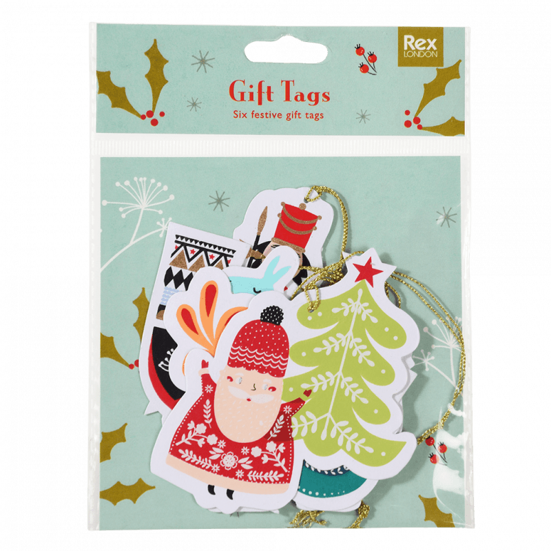 Paper Christmas Gift Tags (pack Of 6) | ﻿Rex London