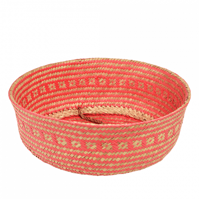 ﻿large Coral Seagrass Basket ﻿rex London