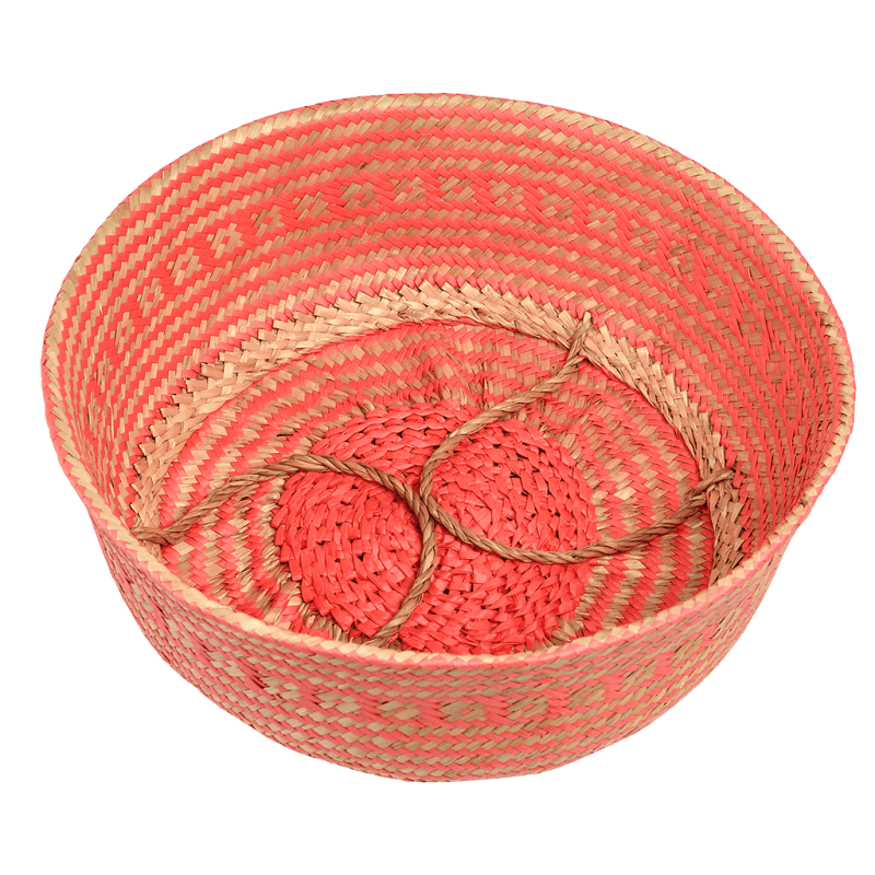 Large Coral Seagrass Basket | ﻿Rex London