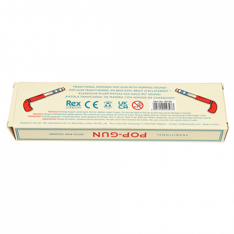 Traditional Wooden Pop-Gun | ﻿Rex London