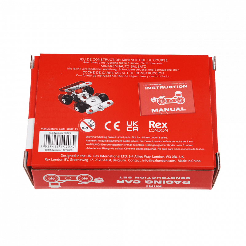 Mini Construction Kit - Racing Car | ﻿Rex London