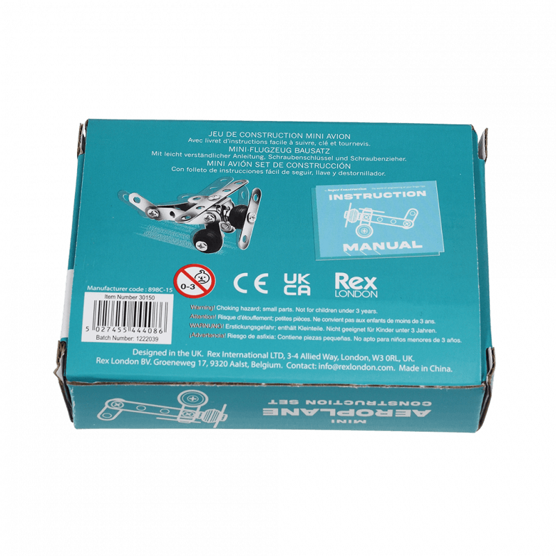Mini Construction Kit - Aeroplane | ﻿Rex London