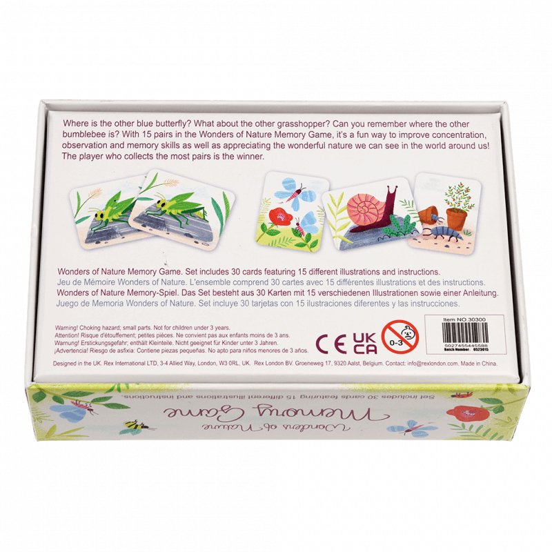 Memory game (15 pairs) - Wonders of Nature | ﻿Rex London