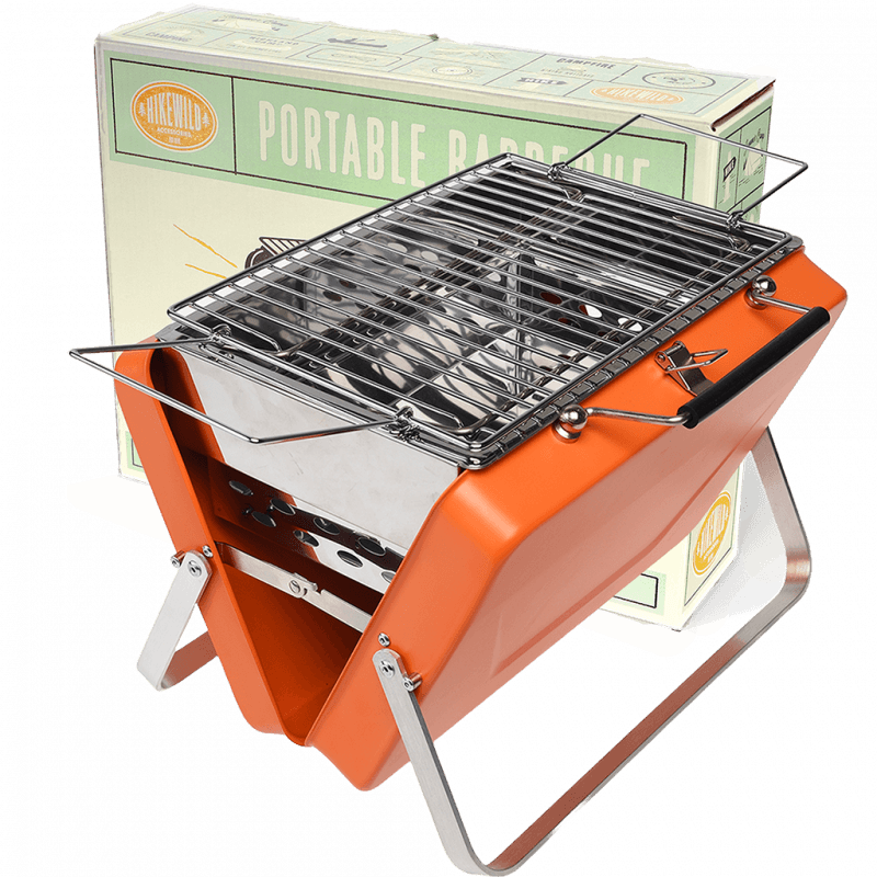 Portable suitcase BBQ - Burnt orange | ﻿Rex London
