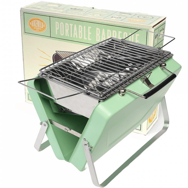 Portable suitcase BBQ - Pistachio | ﻿Rex London