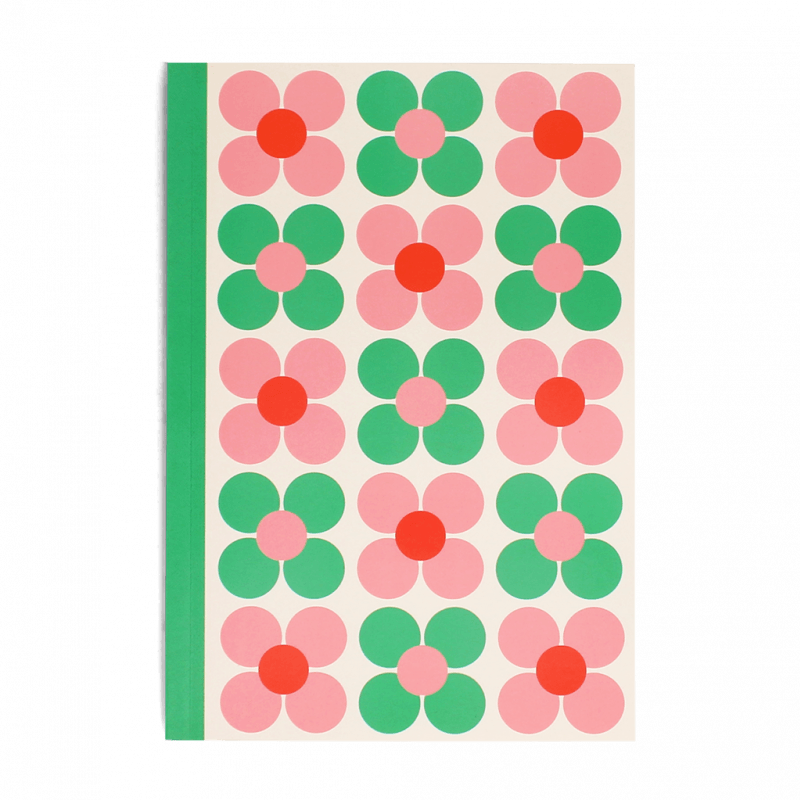 A5 Notebook - Pink And Green Daisy | ﻿Rex London