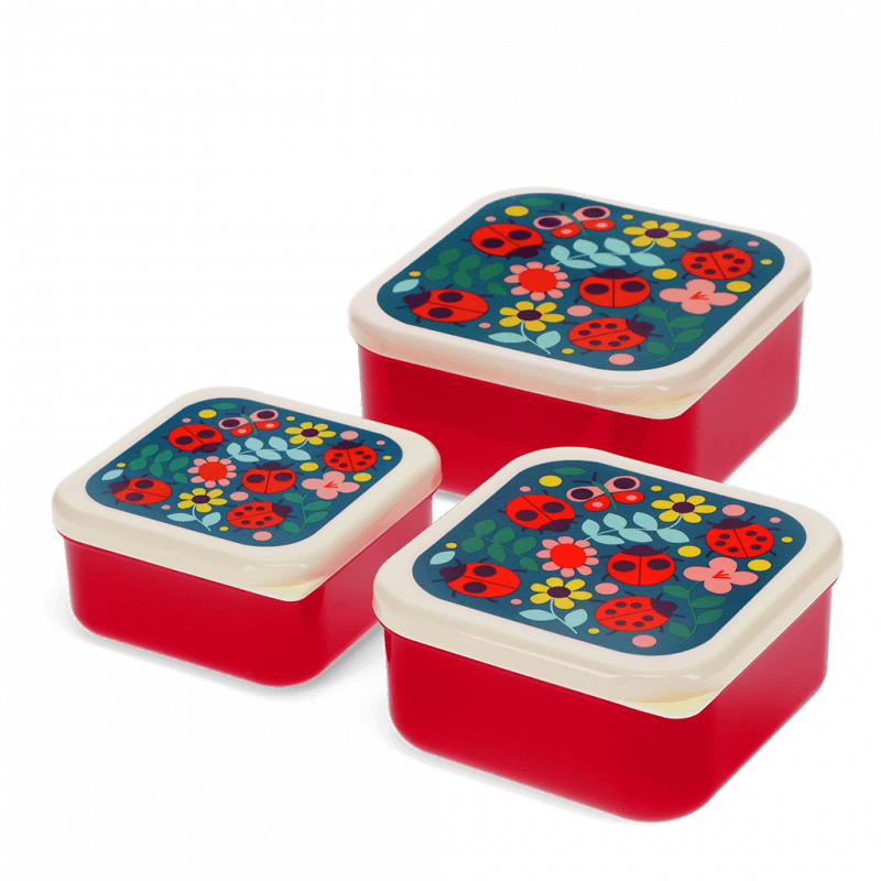 Snack boxes (set of 3) - Ladybird | ﻿Rex London