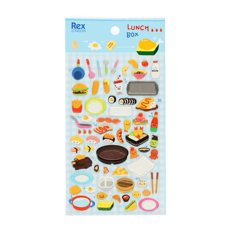 3D puffy stickers - Lunch Box | ﻿Rex London