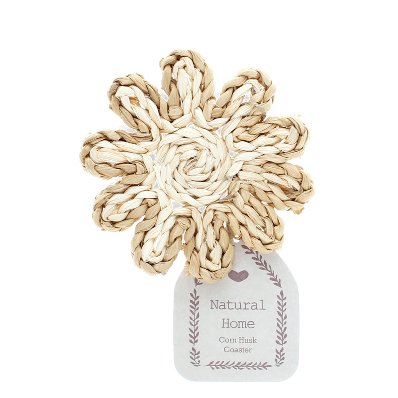 Corn husk coaster - Natural | ﻿Rex London