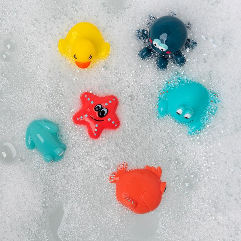 Bath toys (set of 6) - Aquatic animals | ﻿Rex London