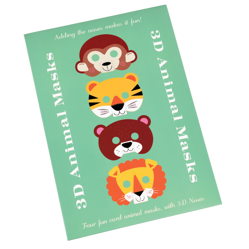 3D ANIMAL MASKS (SET OF 4) | ﻿Rex London