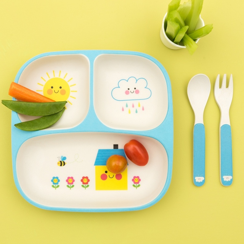 Happy Cloud Baby Food Tray | ﻿Rex London