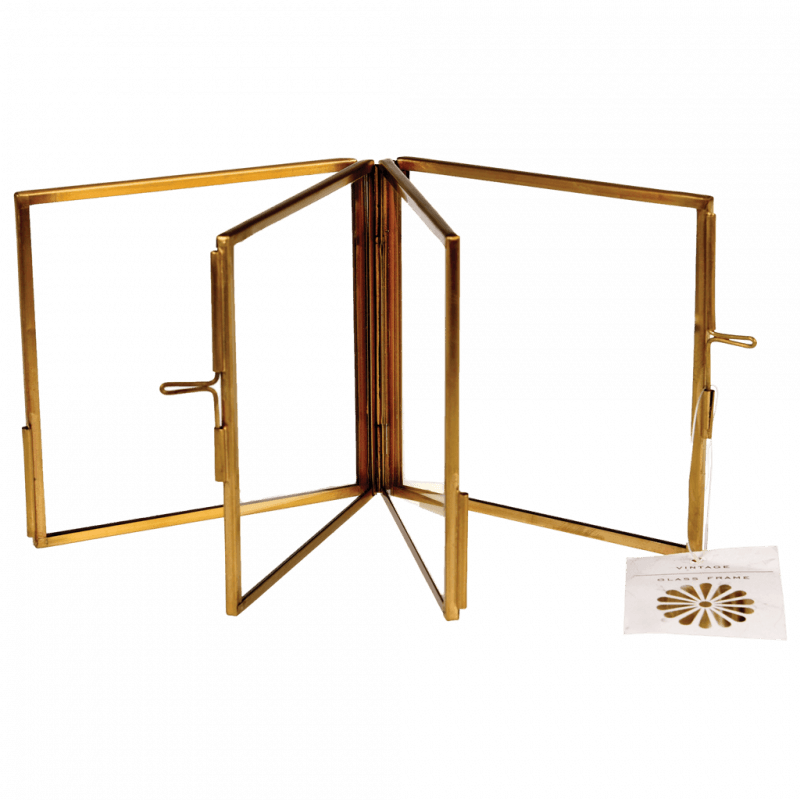 Brass 4 Sided Square Photo Frame | ﻿Rex London