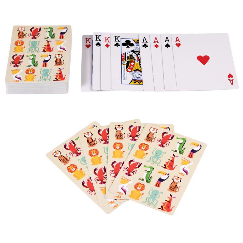Colourful Creatures Playing Cards In A Tin | ﻿Rex London