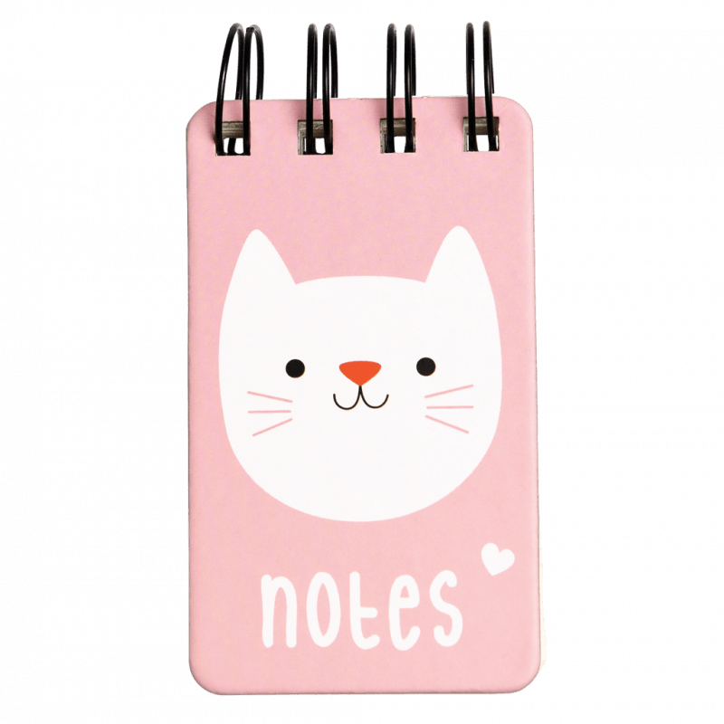 MINI CAT SPIRAL NOTEBOOK | ﻿Rex London
