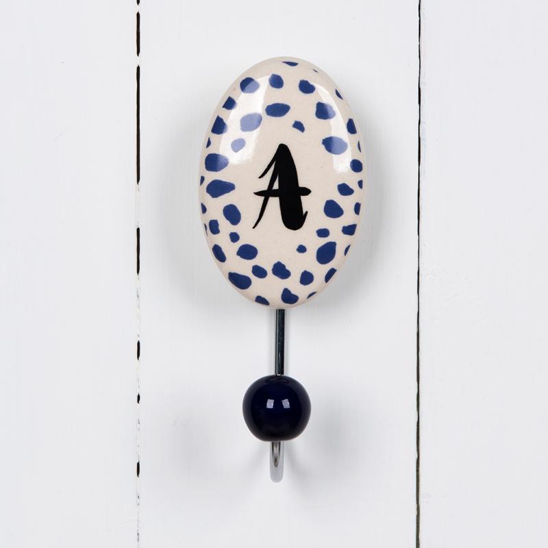 Painted Ceramic Hook Letter A | ﻿Rex London