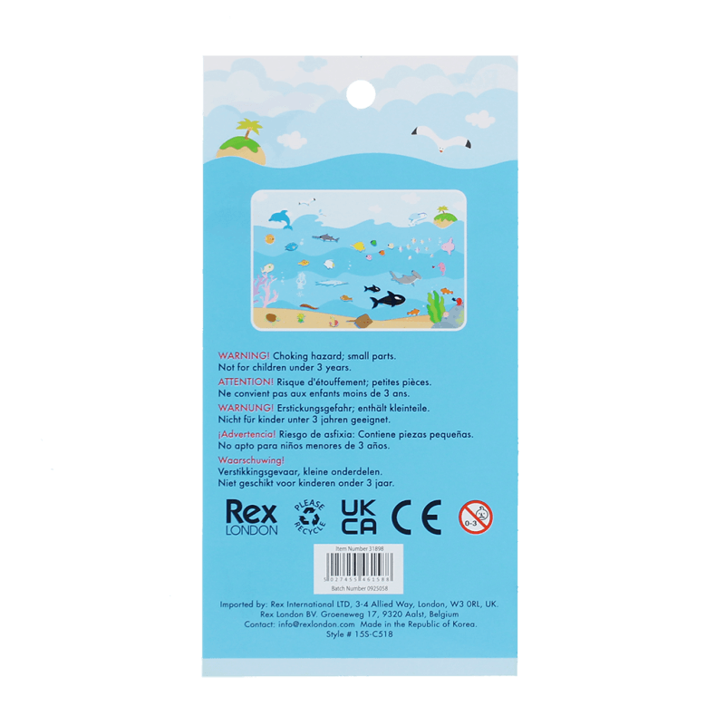 3D puffy stickers - Sea Creatures | ﻿Rex London