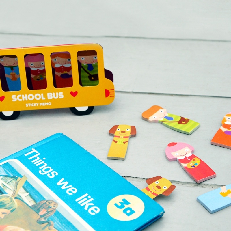 SCHOOL BUS MEMO STICKY PADS | ﻿Rex London