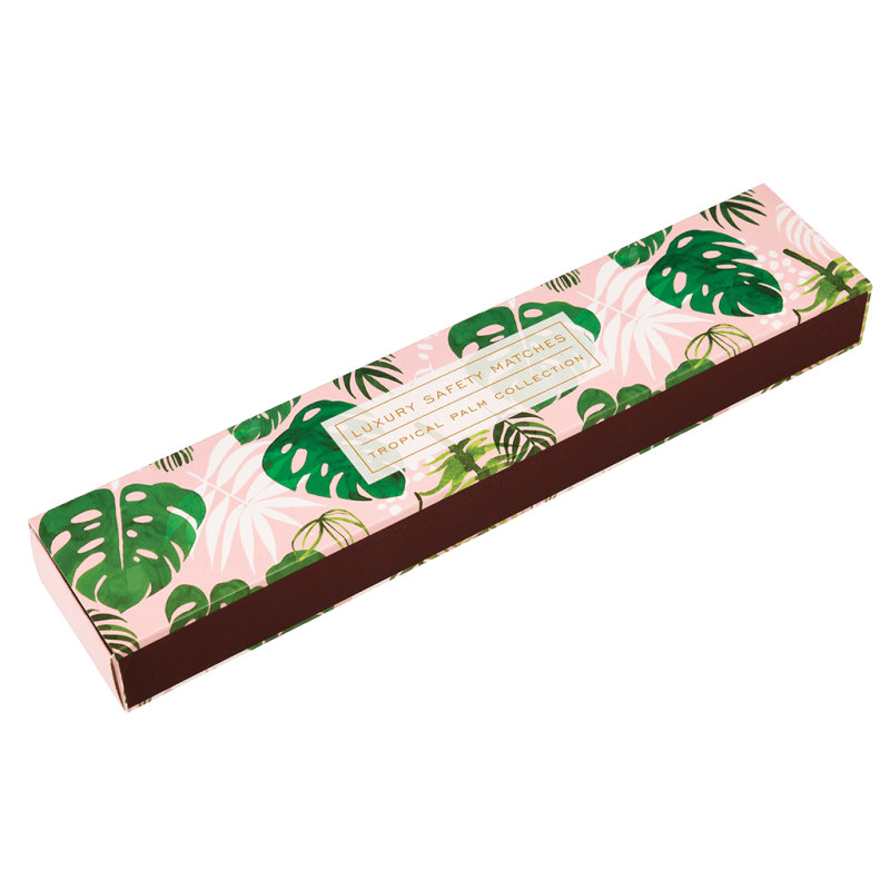 TROPICAL PALM BOX OF EXTRA LONG SAFETY MATCHES | ﻿Rex London