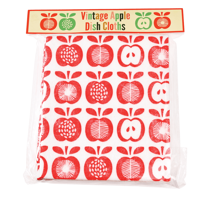VINTAGE APPLE KITCHEN CLOTHS (SET OF 4) | ﻿Rex London