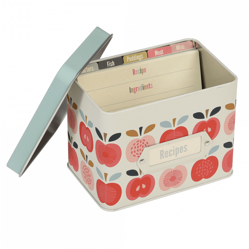 VINTAGE APPLE RECIPE TIN | ﻿Rex London