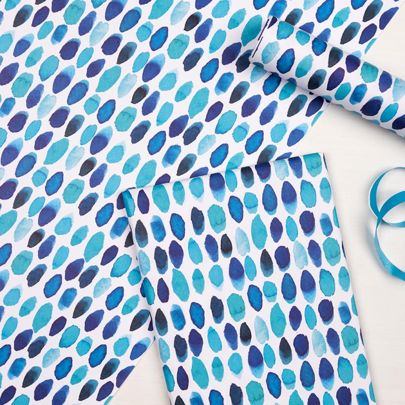 Watercolour Brush Marks Wrapping Paper (5 Sheets) | ﻿Rex London