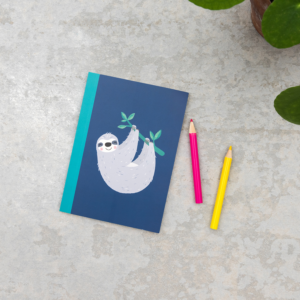 Sydney The Sloth A6 Notebook | ﻿Rex London