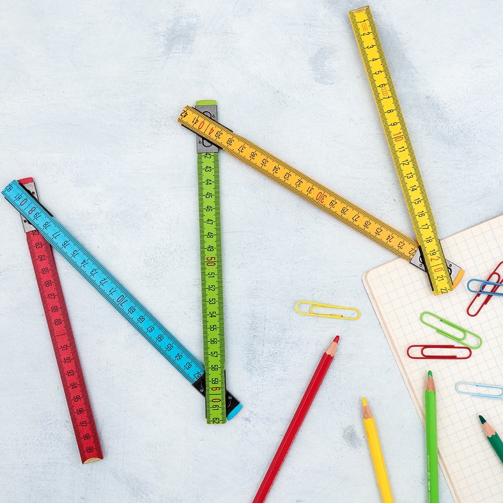 WOODEN FOLDING RULER (1 METRE) | ﻿Rex London