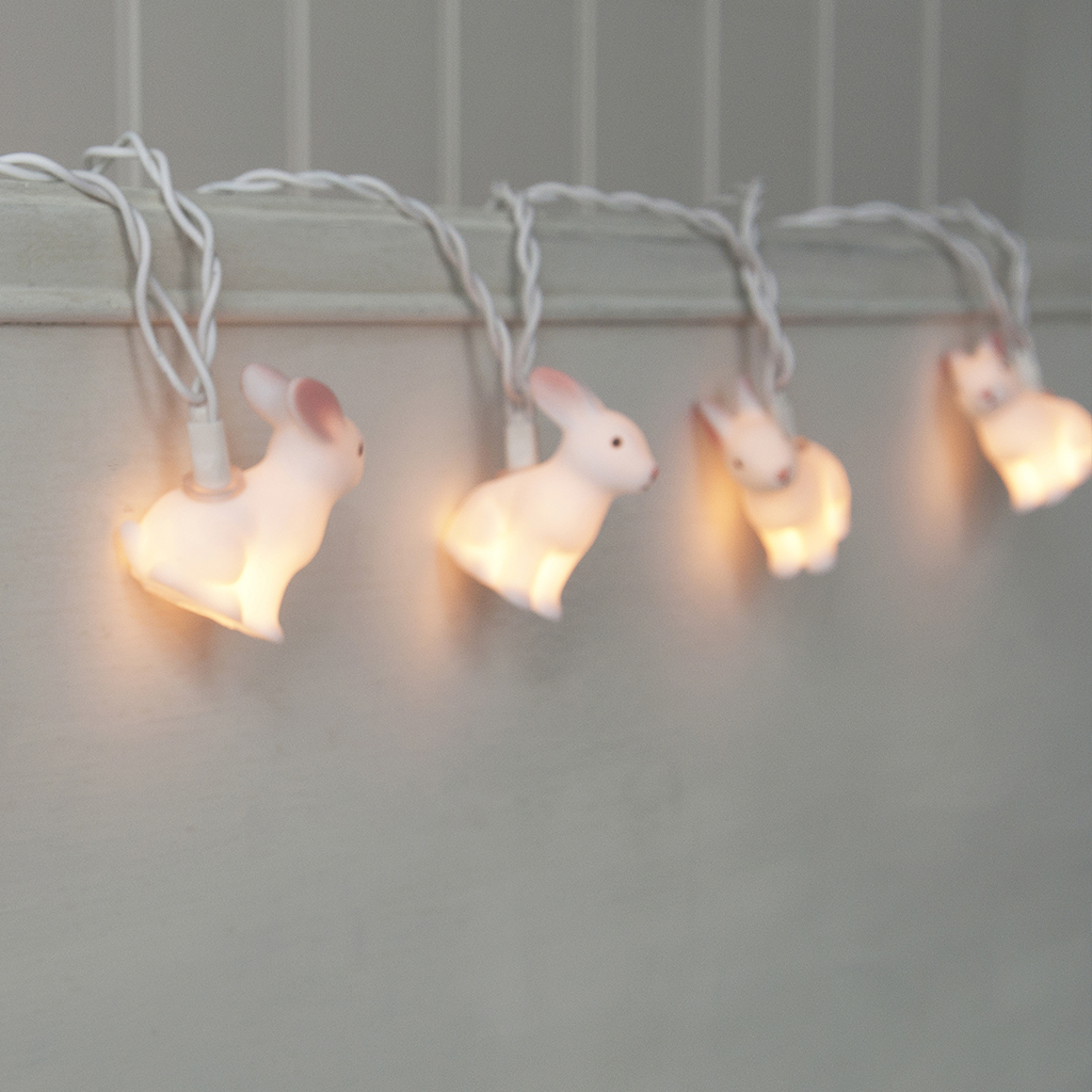 Woodland Rabbit Lights With Bs 3 Pin Plug | ﻿Rex London