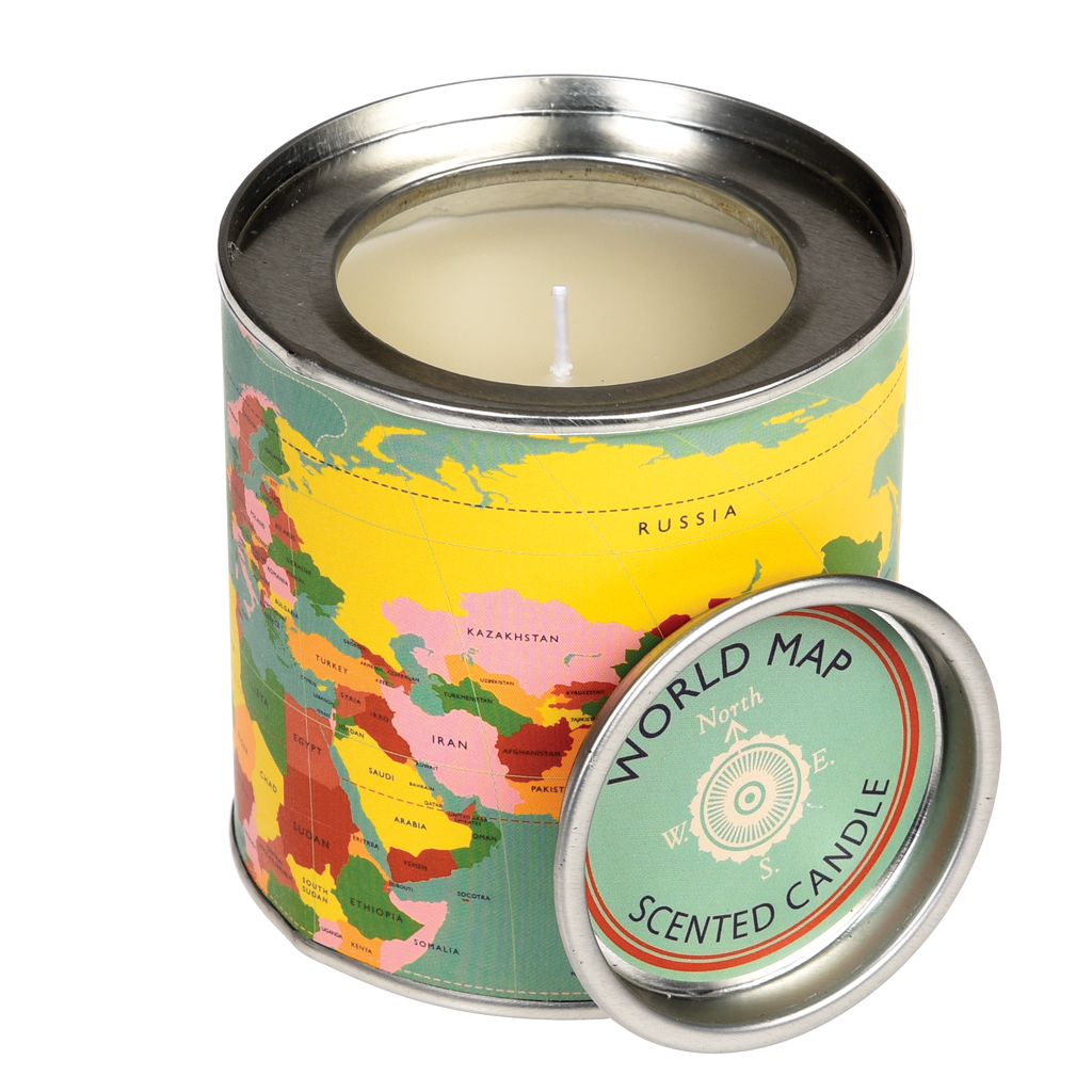 WORLD MAP SCENTED CANDLE | ﻿Rex London