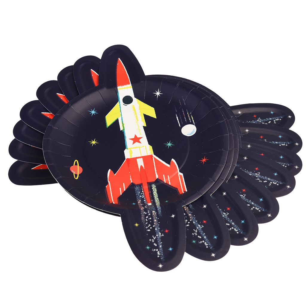 Space Age Paper Plates (set Of 8) | Rex London