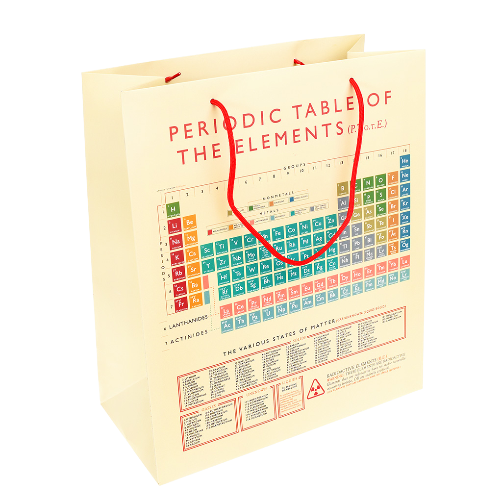 Large Periodic Table Gift Bag | Rex London