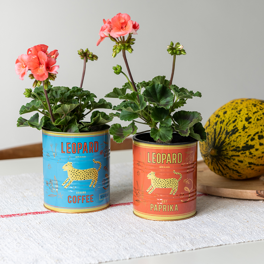 Leopard Storage Tins (set Of 2) | Rex London (dotcomgiftshop)
