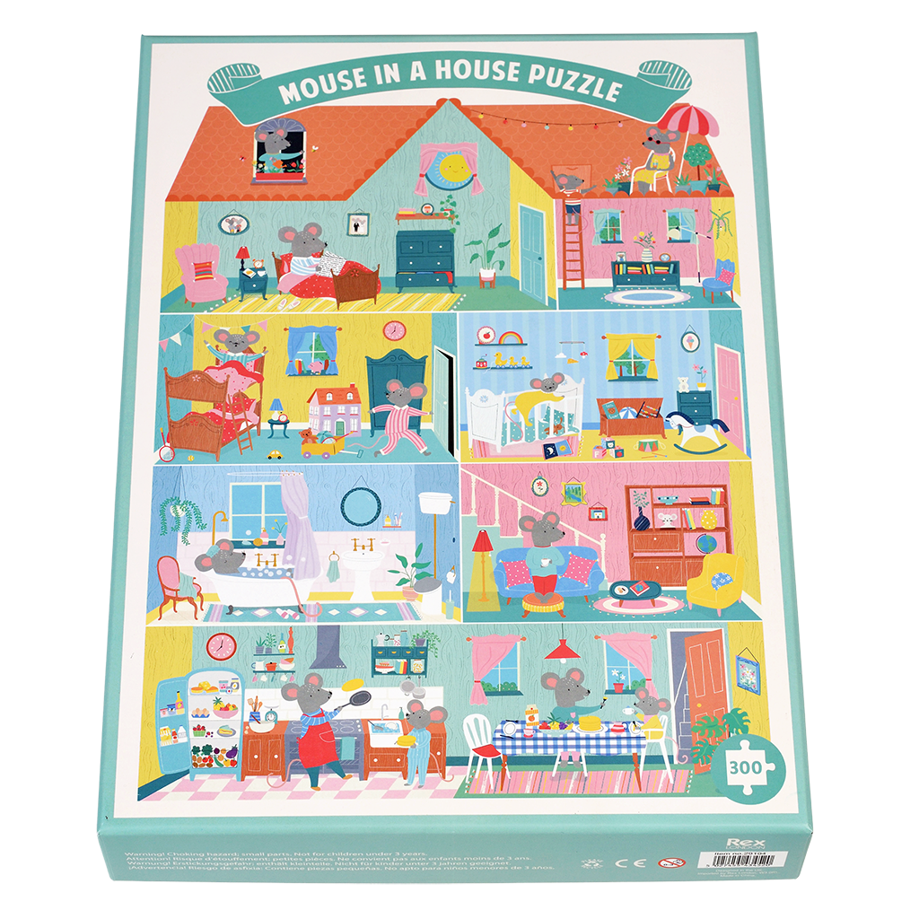 Mouse In A House 300pc Puzzle | Rex London
