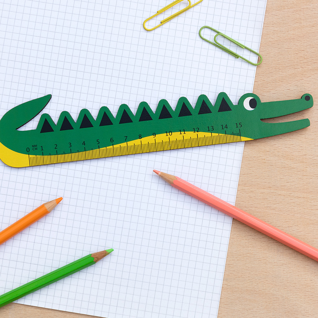 Crocodile Wooden Ruler | Rex London