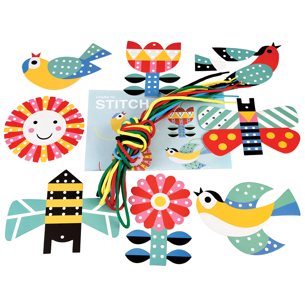 Cardboard Learn To Stitch Activity | Rex London