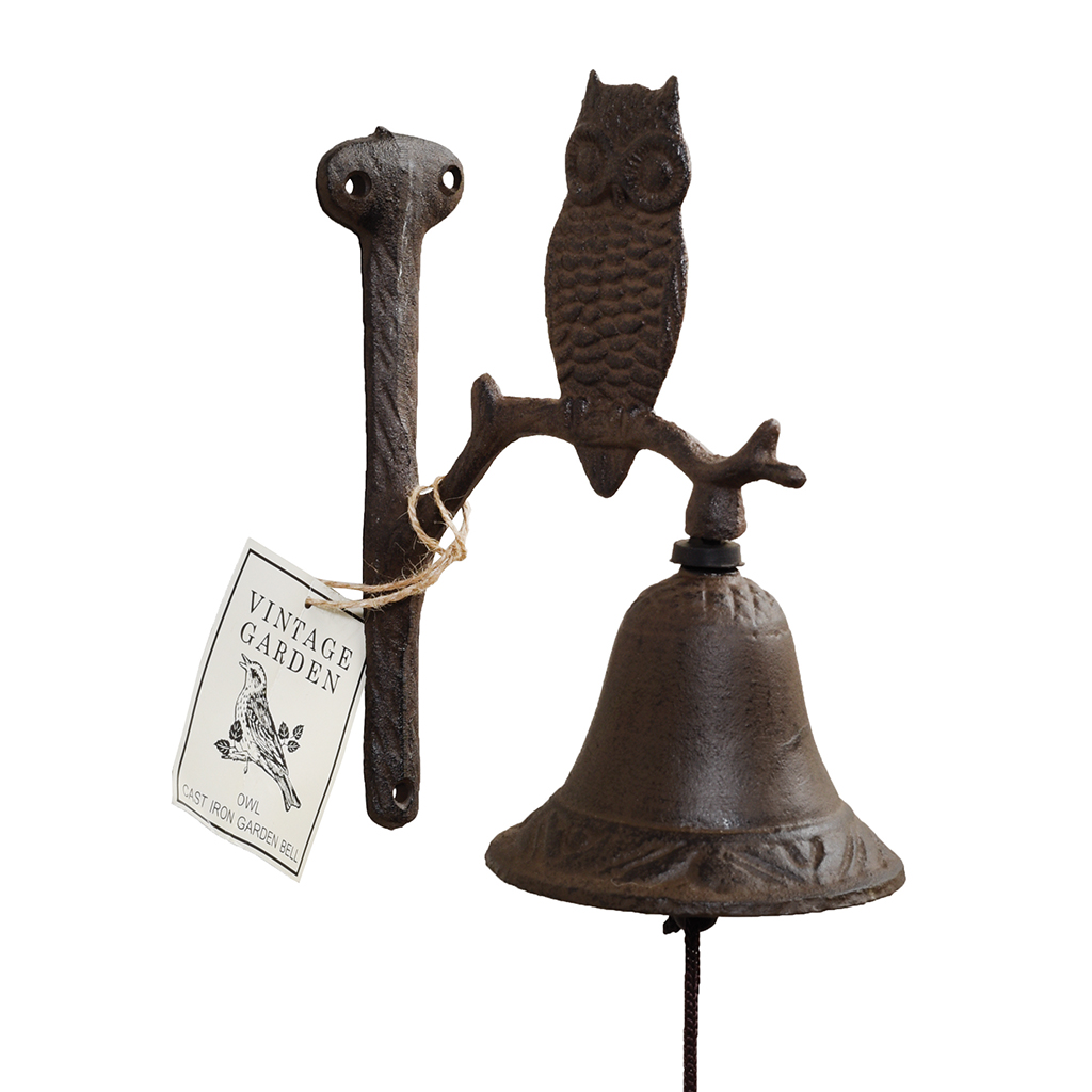 Cast Iron Owl Garden Bell | Rex London