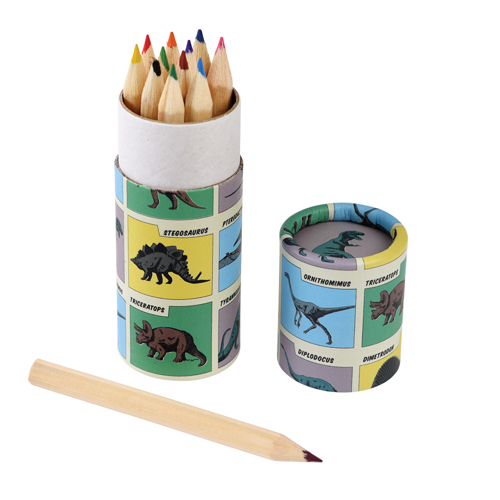 Dinosaur Colouring Pencils (set Of 12) | Rex London