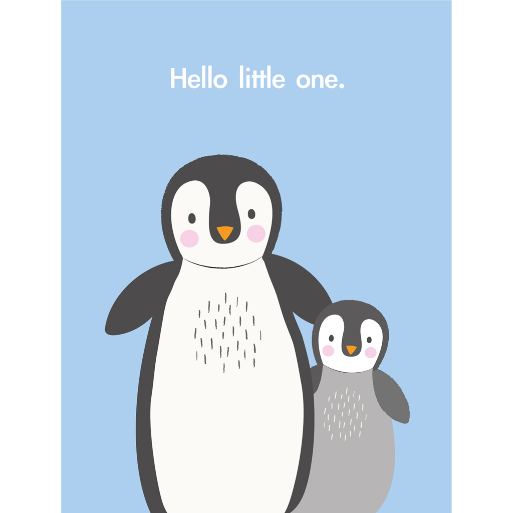 Hello Little One Penguin Card | Rex London