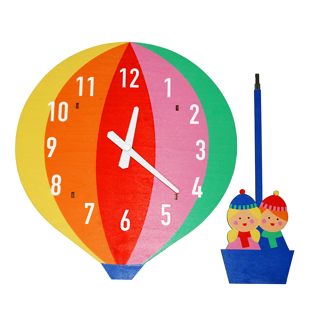 Hot Air Balloon Wooden Clock | Rex London