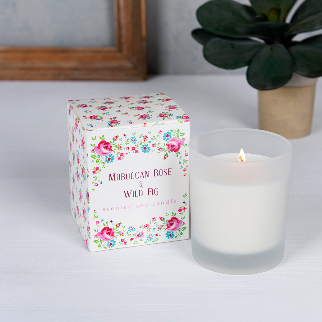 La Petite Rose Boxed Scented Candle | Rex London