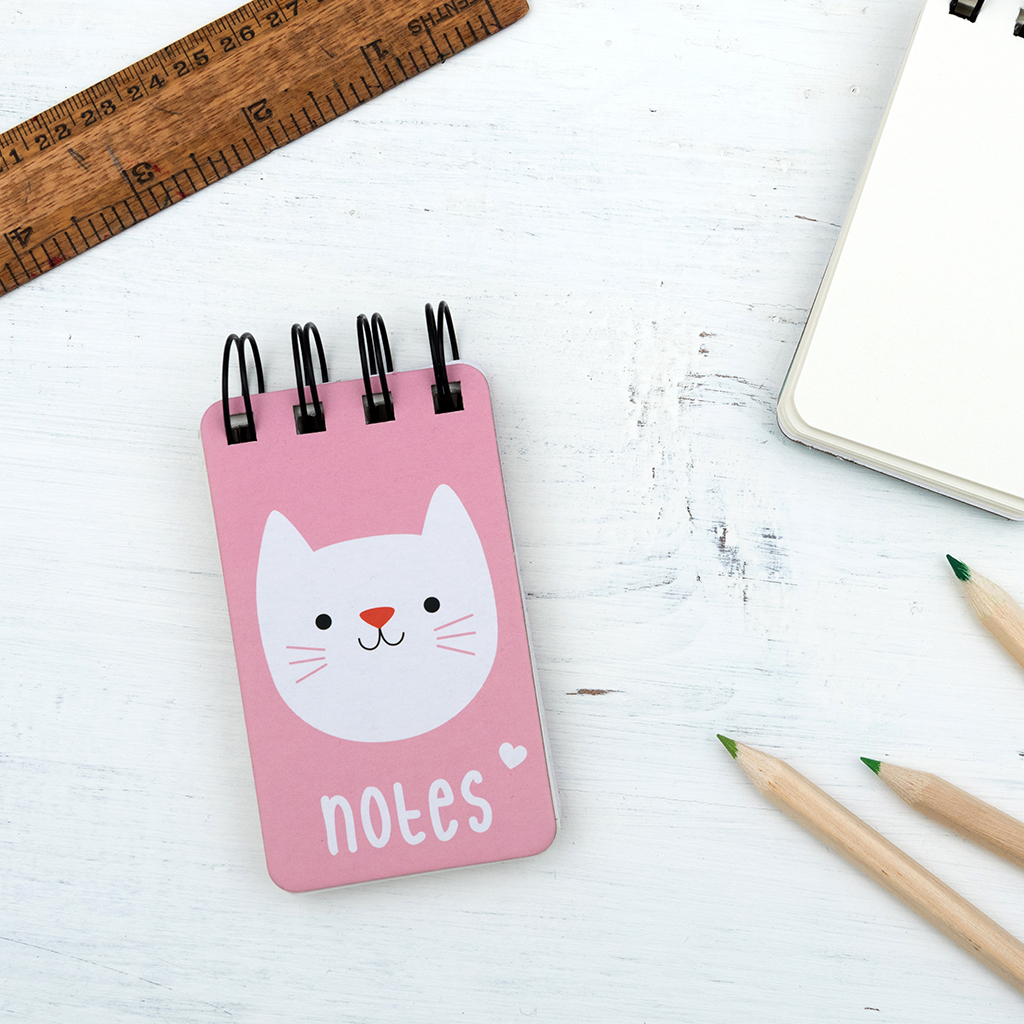 Mini Cat Spiral Notebook | Rex London