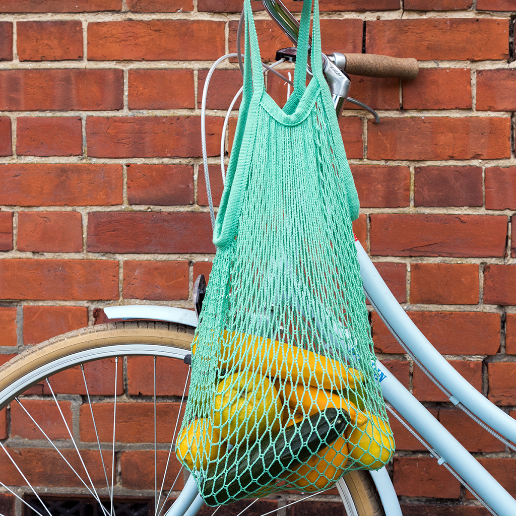 Mint Green Organic Cotton Net Bag | Rex London