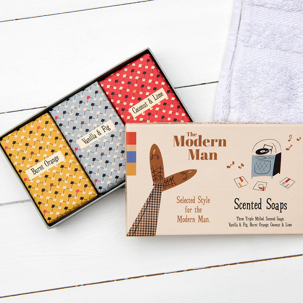 Modern Man Scented Soaps (set Of 3) | Rex London