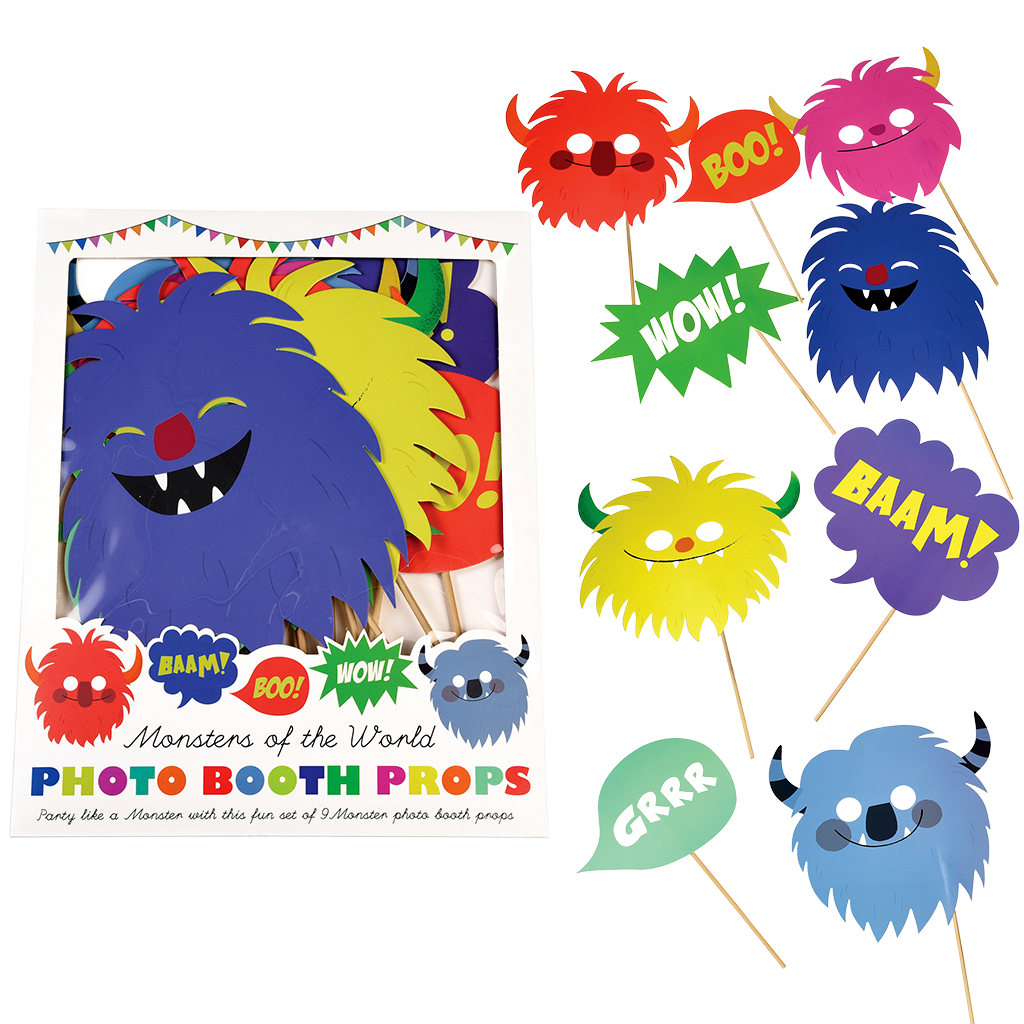 Monsters Of The World Photo Booth Props | Rex London
