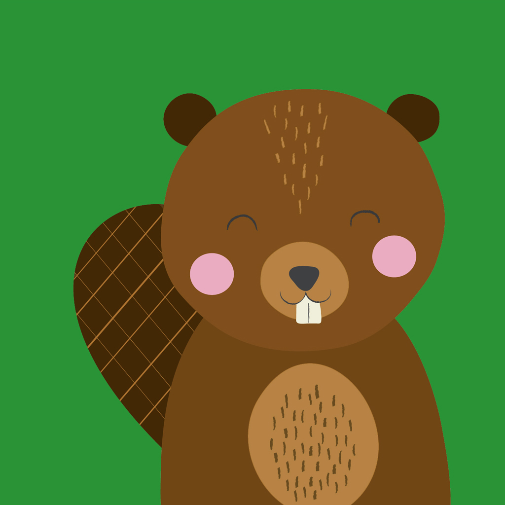 Beaver Animal Friend Card | Rex London