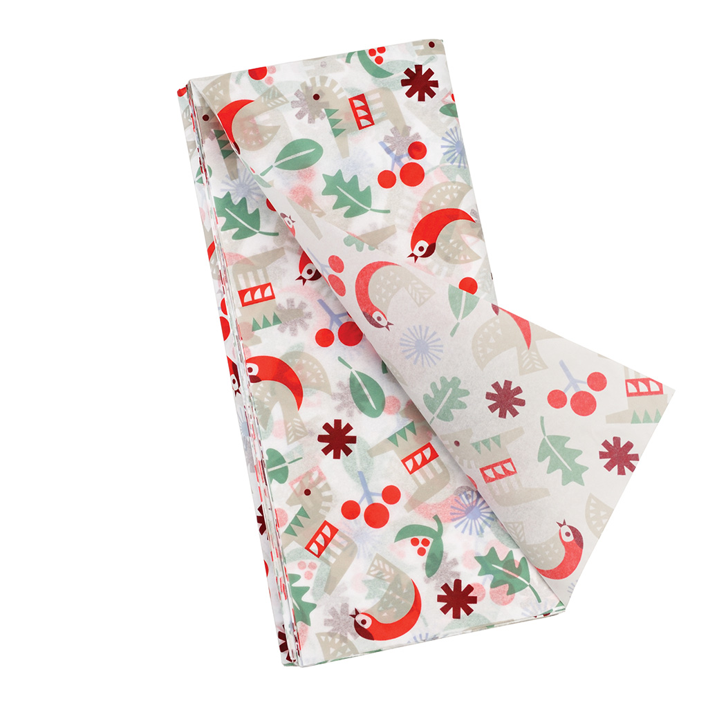 Nordic Christmas Tissue Paper (10 Sheets) | Rex London
