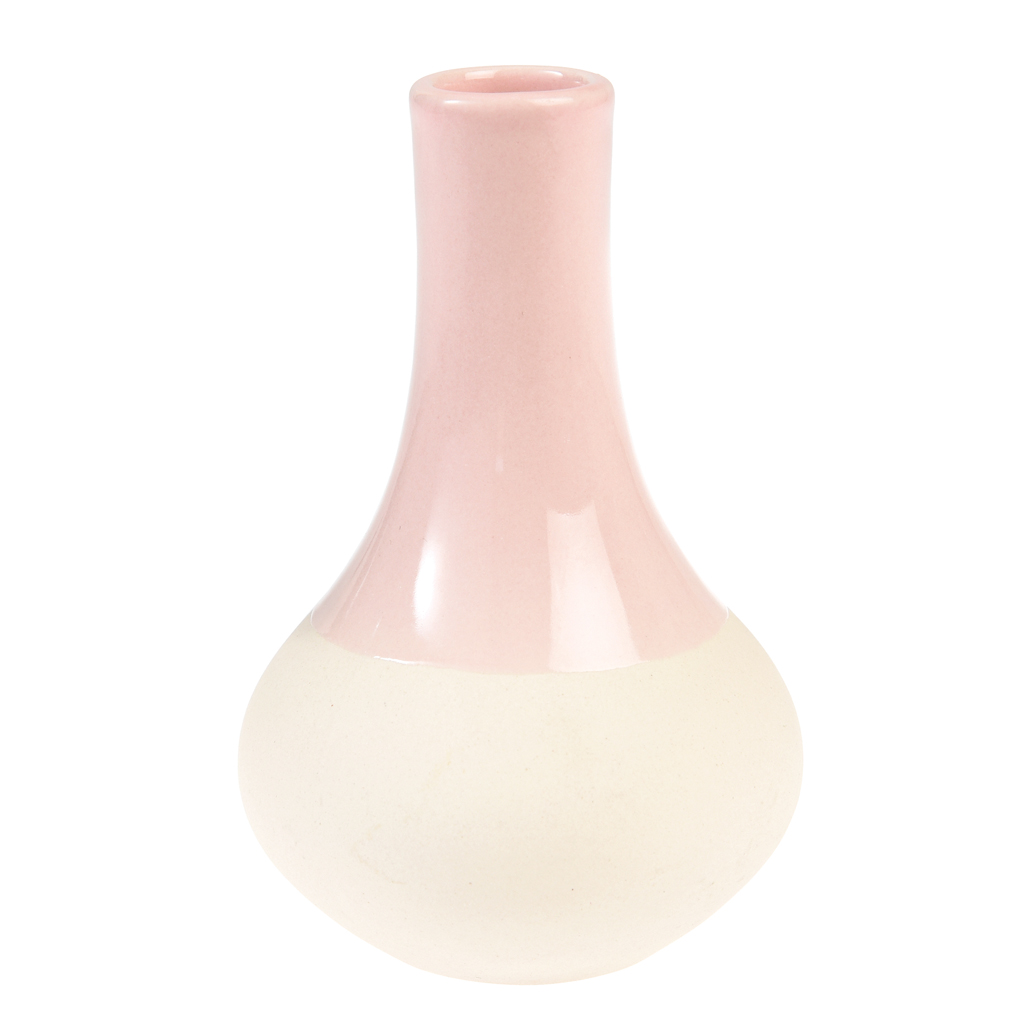 Small Baby Pink Dipped Vase | Rex London