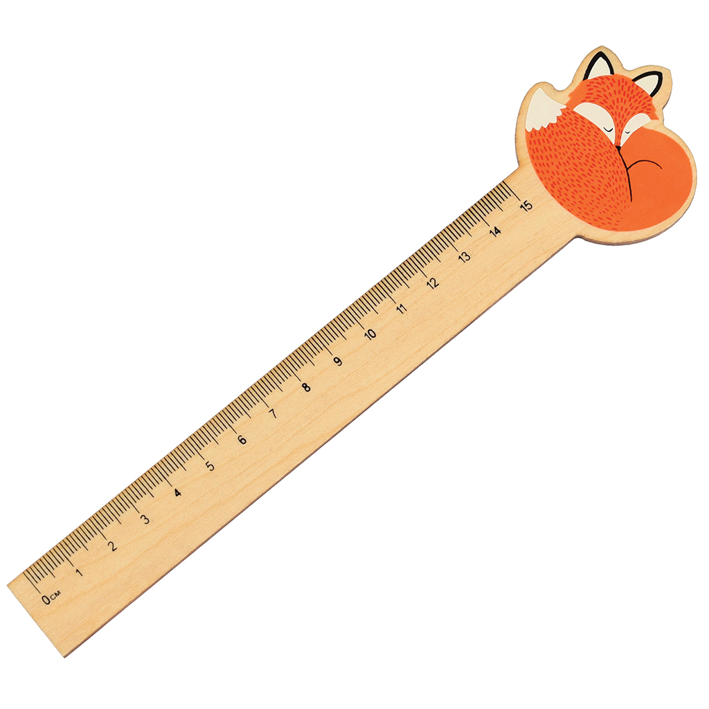Rusty The Fox Wooden Ruler | Rex London