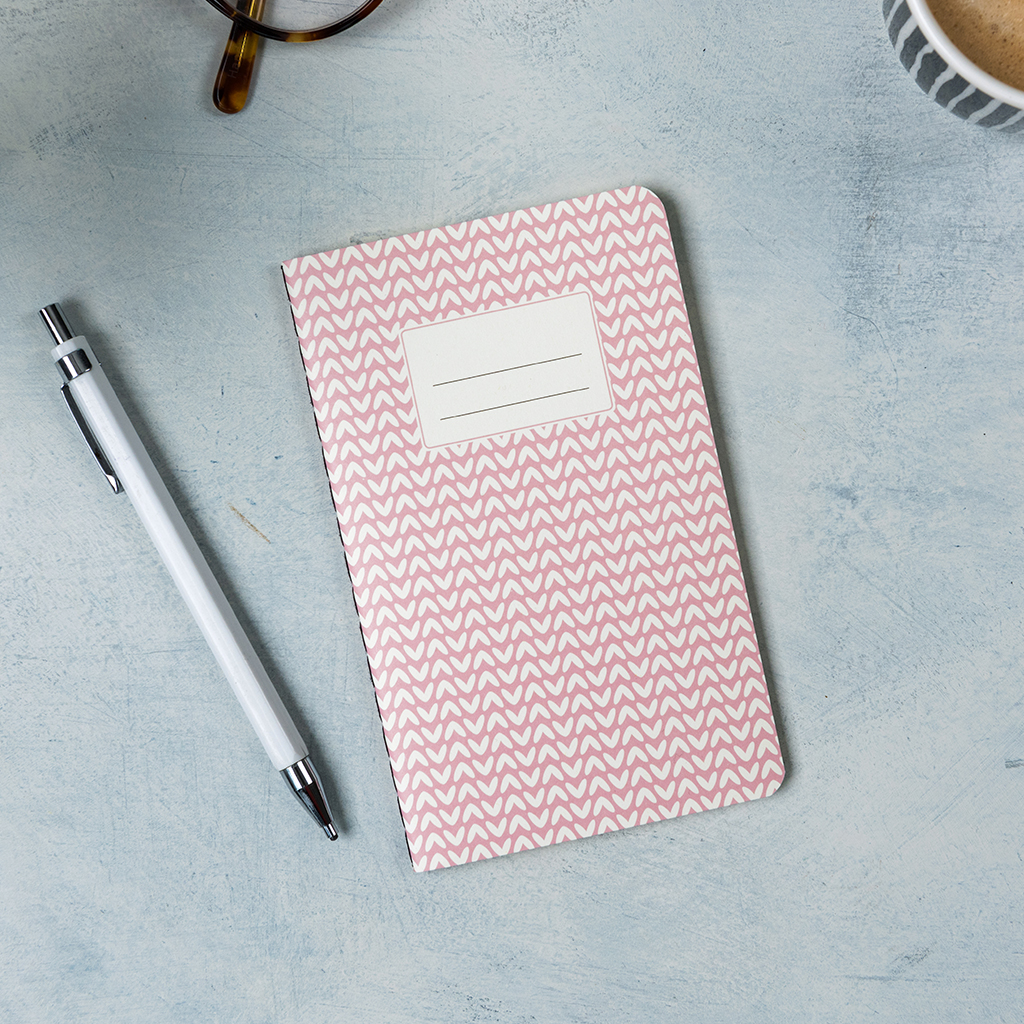 Small Pink Abstract Notebook | Rex London